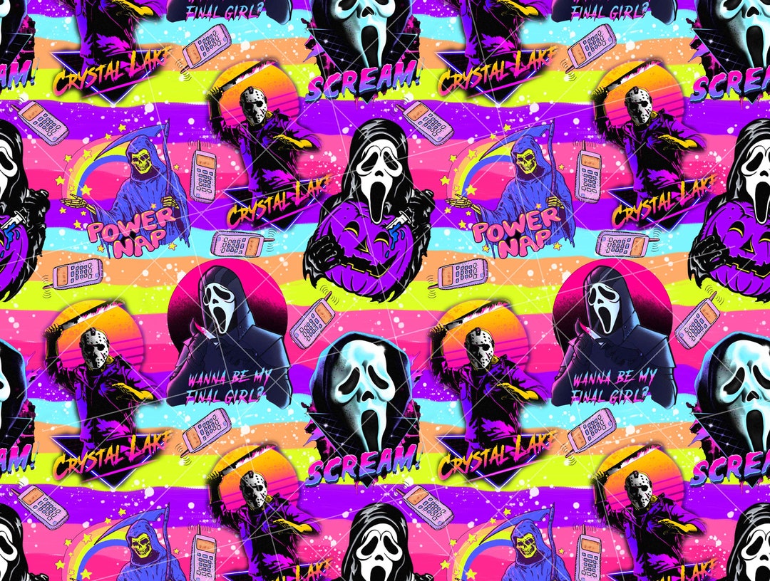 Horror Digital Seamless Pattern File Instant Download. - Etsy