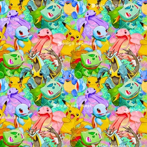 RAINBOW BRITE REPEAT Pattern Digital Seamless Files - Etsy