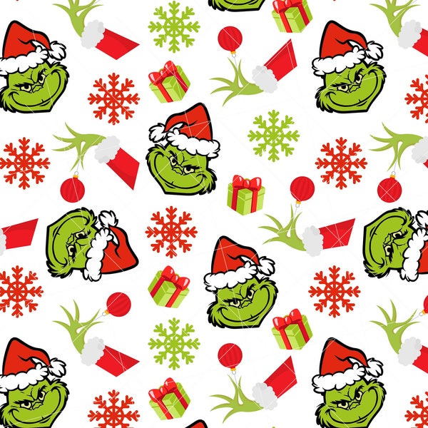Grinch Pattern - Etsy