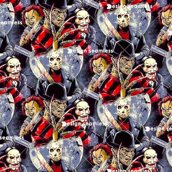 Horror Movie Characters Wallpaper - Etsy