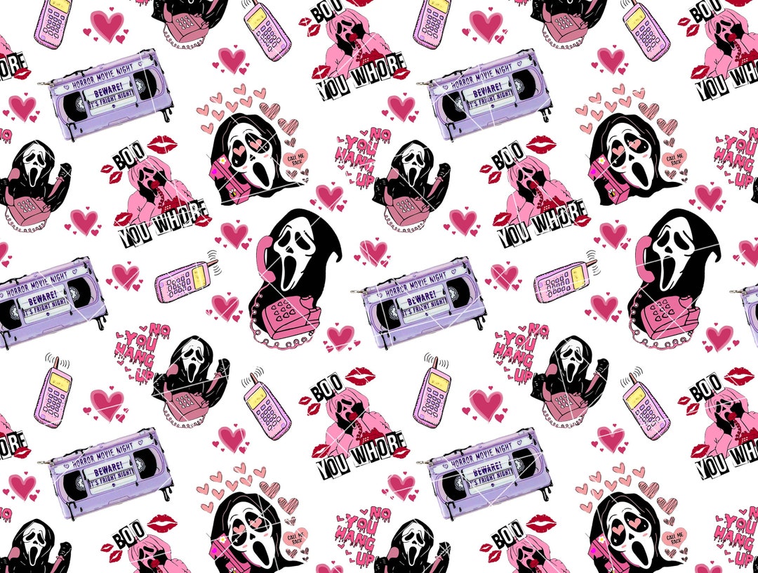 Horror Scream Seamless Pattern File - Etsy