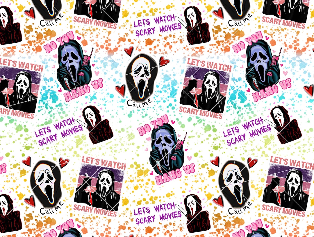 Horror Scary Cartoon Digital Seamless Pattern Instant - Etsy