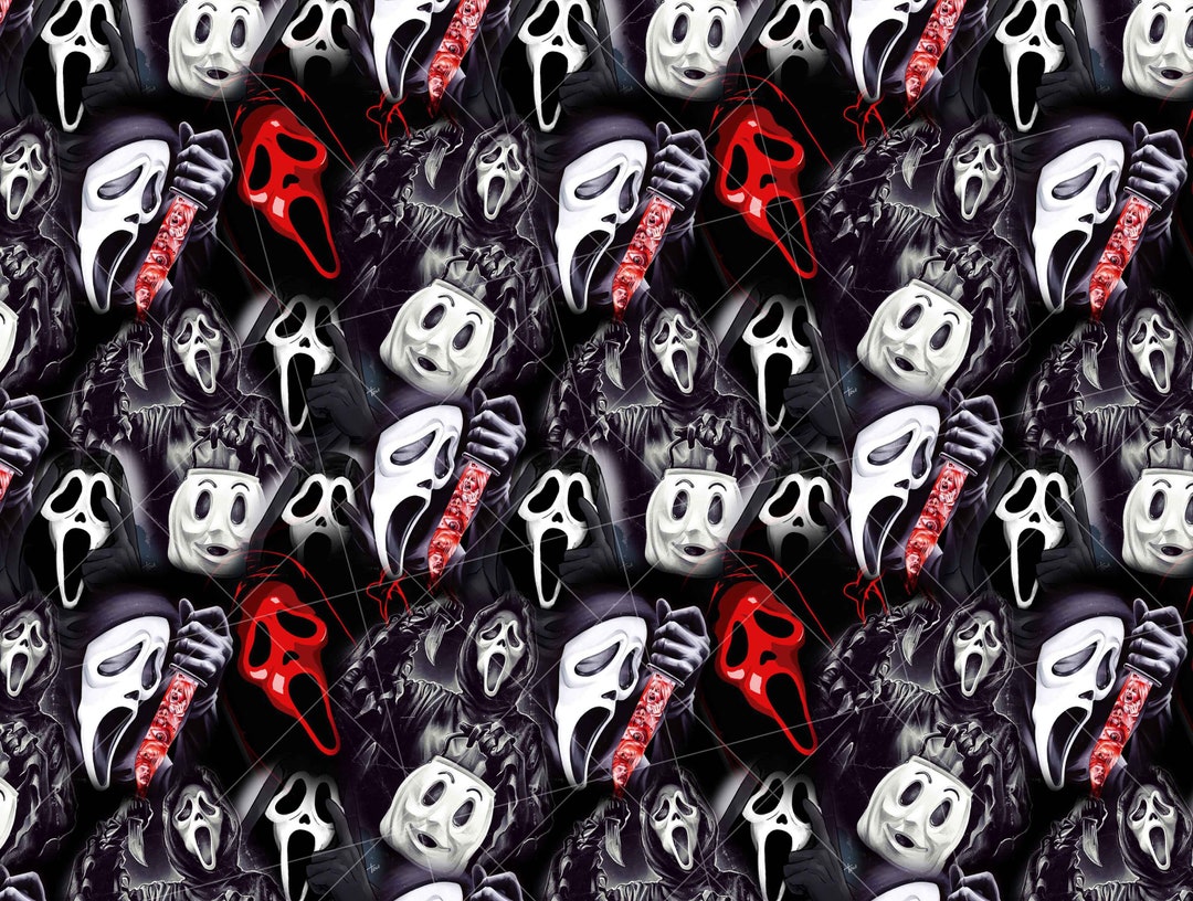 Horror Scream Seamless Pattern File - Etsy