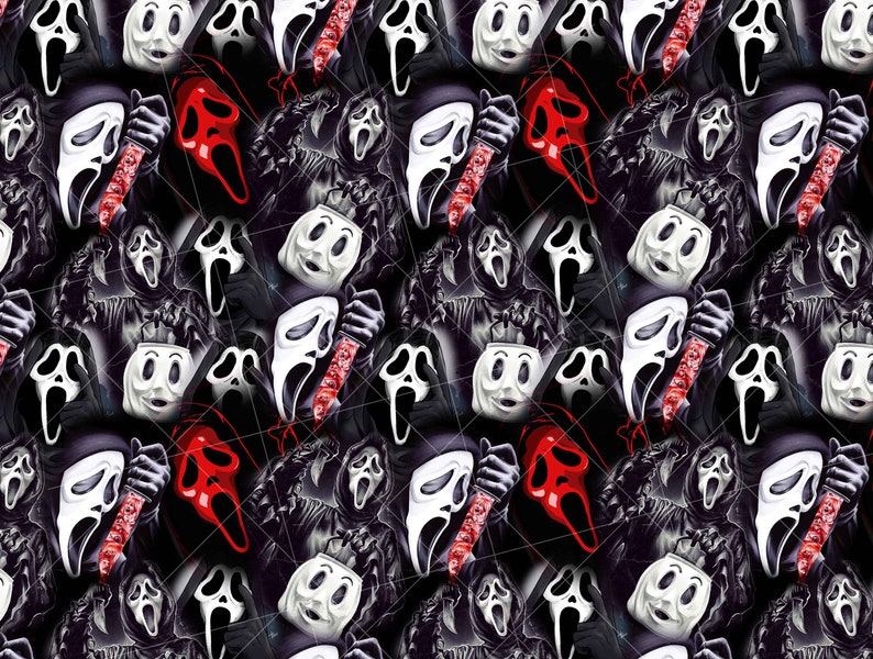 Horror Scream Seamless Pattern File - Etsy