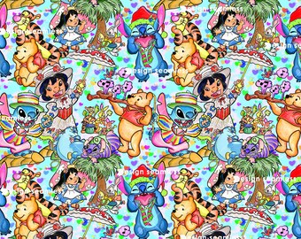 Cute Stitch and Angel Seamless Pattern. Digital Paper. DIGITAL - Etsy