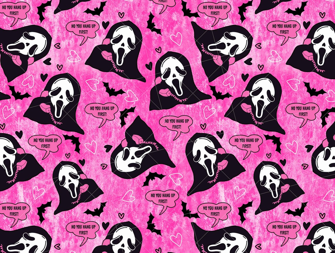 Horror Scream Seamless Pattern File - Etsy