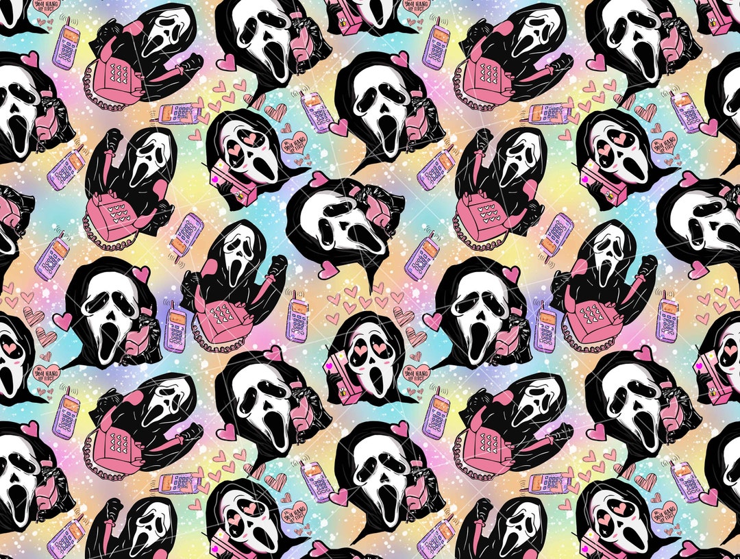 Horror Scream Digital Seamless Pattern File. - Etsy