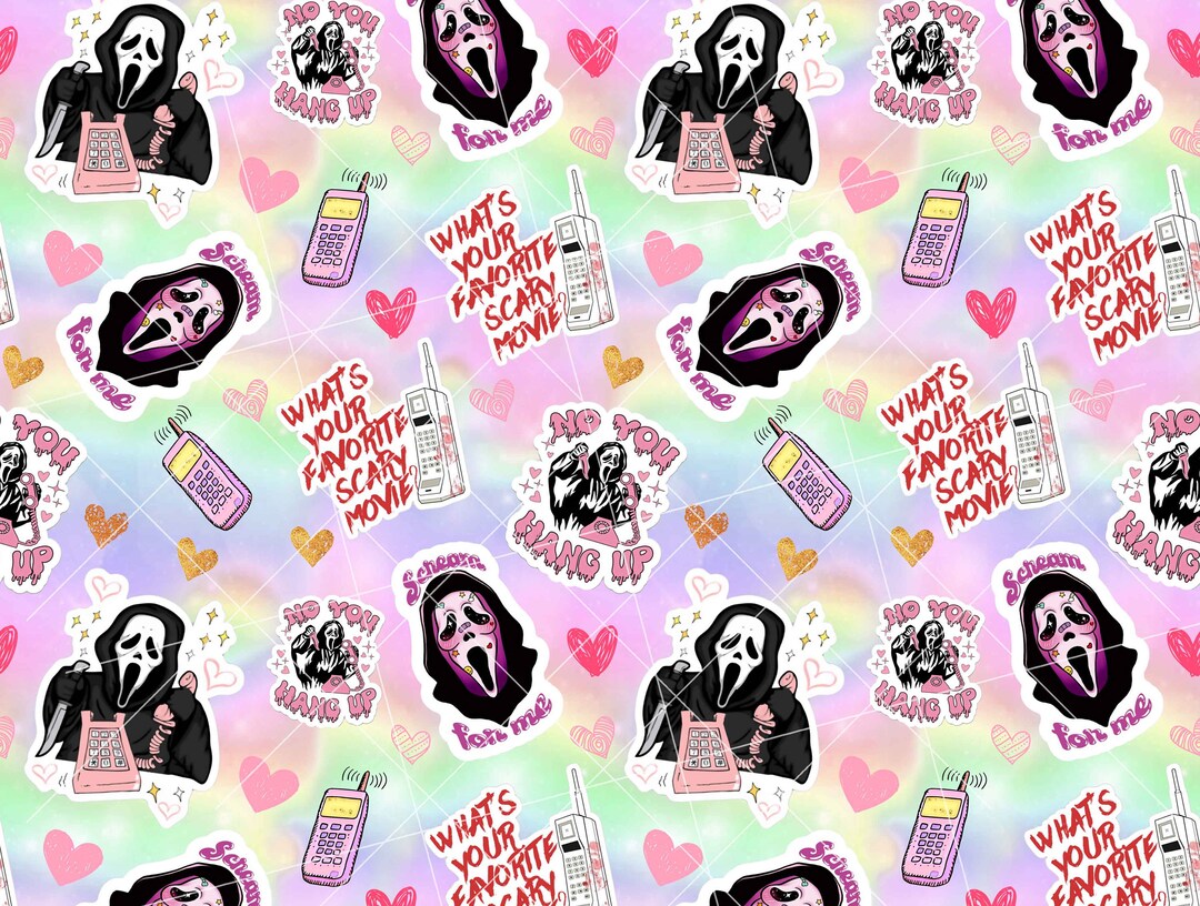 Horror Scream Seamless Pattern File - Etsy