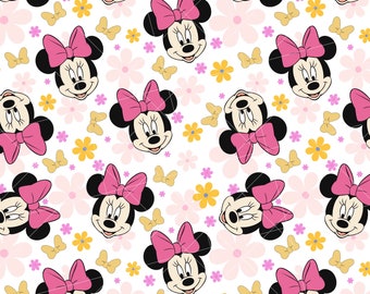 Cute Minnie Mouse Seamless Pattern. Digital Paper. DIGITAL - Etsy