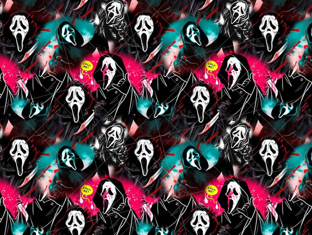 Horror Scream Seamless Pattern File - Etsy