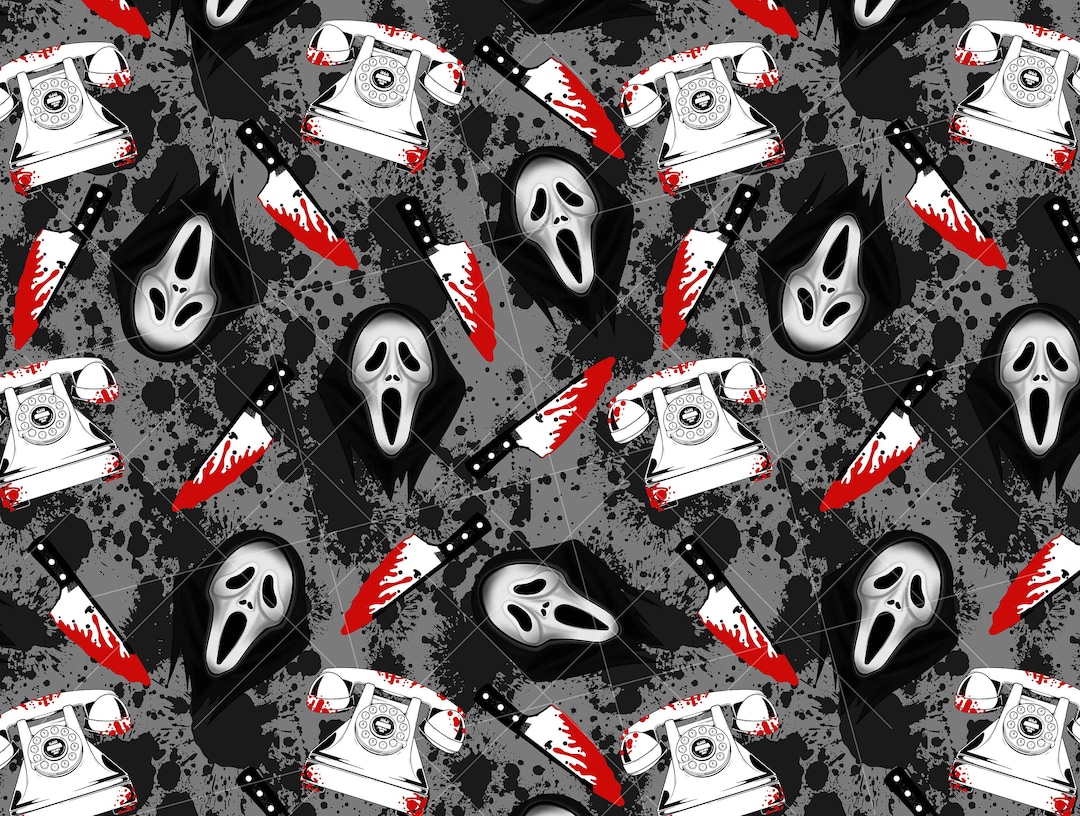 Horror Scream Seamless Pattern File - Etsy