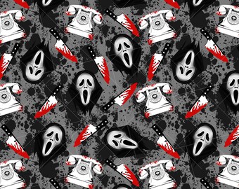 Horror Scream Seamless Pattern File - Etsy
