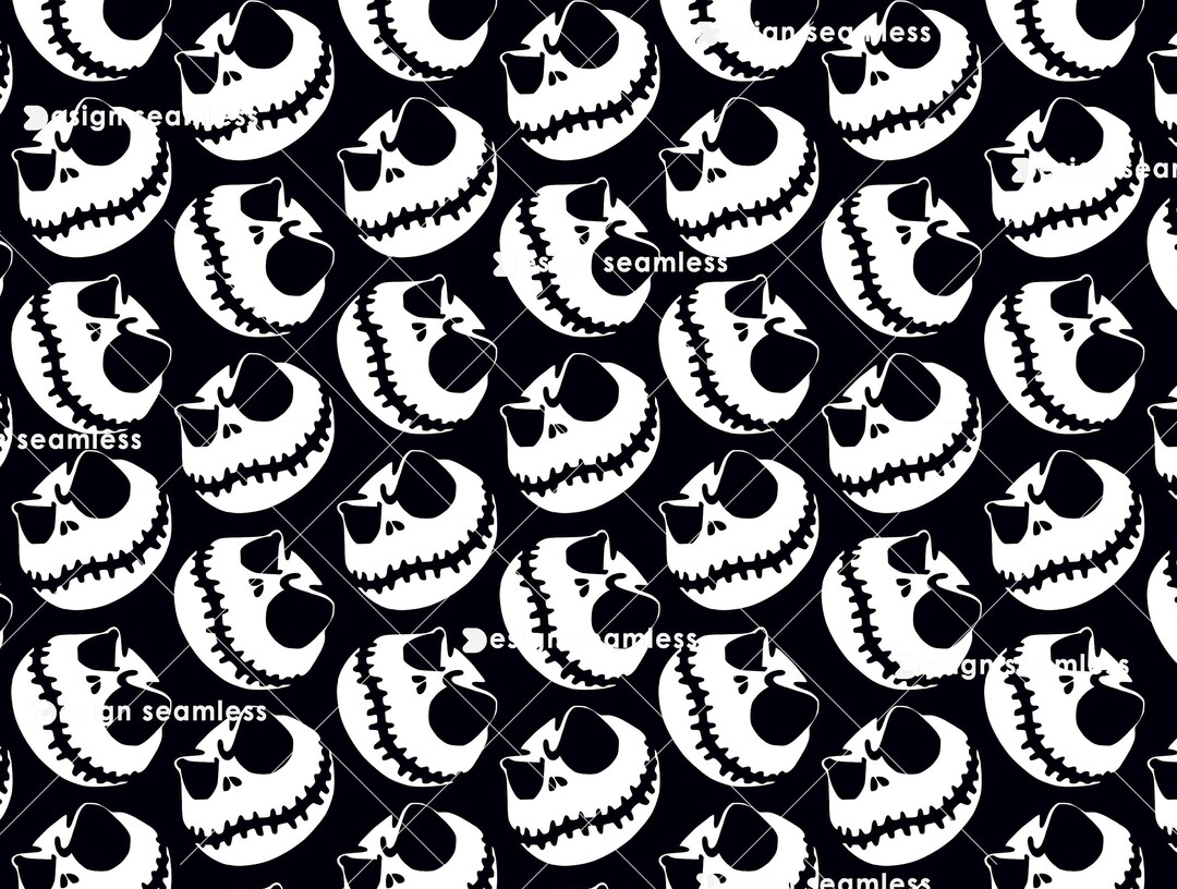 Horror Jack Digital Seamless Pattern - Etsy