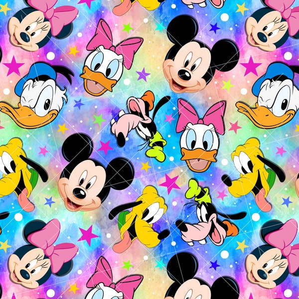 Mickey Mouse Seamless Pattern - Etsy