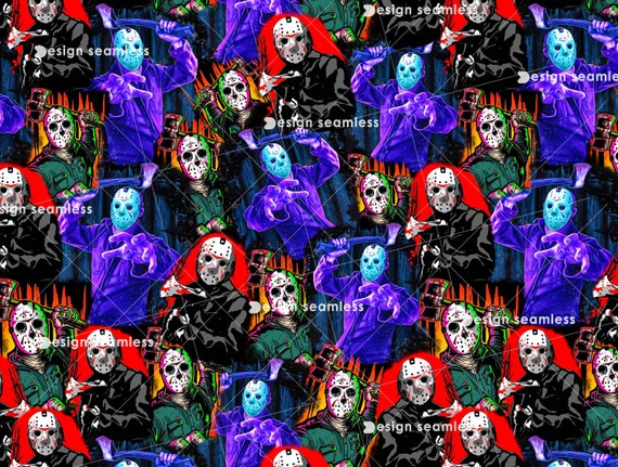 Horror Digital Seamless Pattern File - Etsy