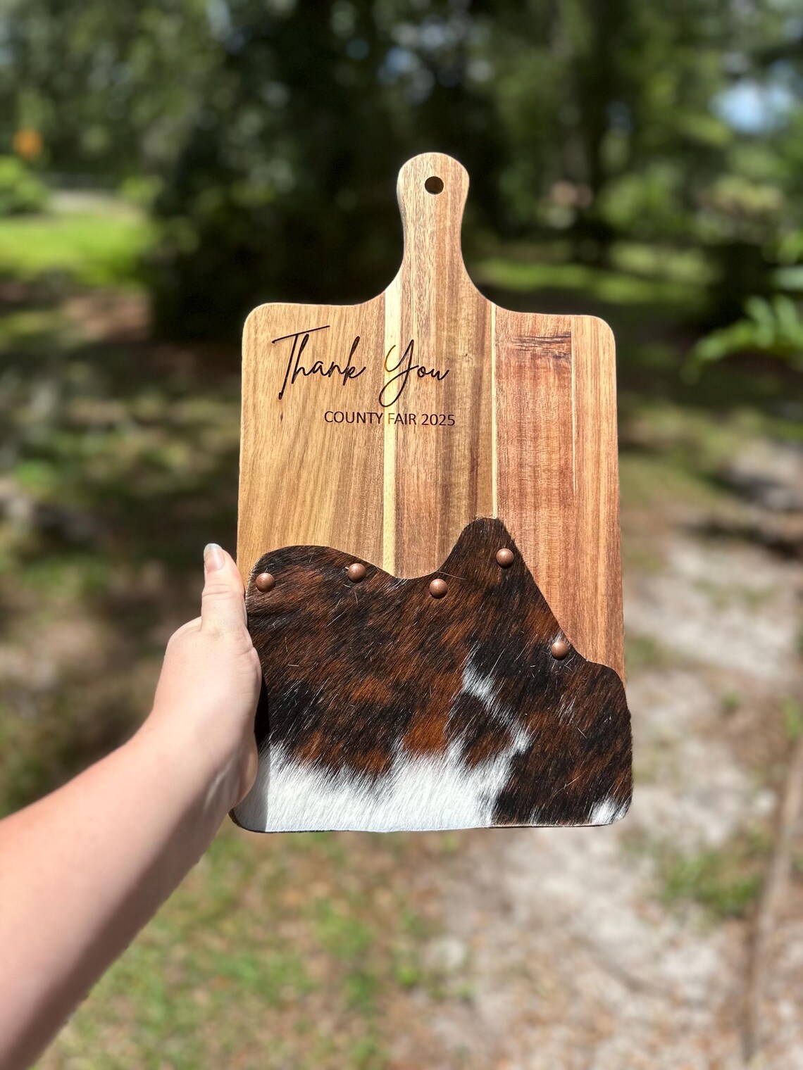 Cowhide Cutting Board | Wedding Gift | Cowhide Theme - Etsy