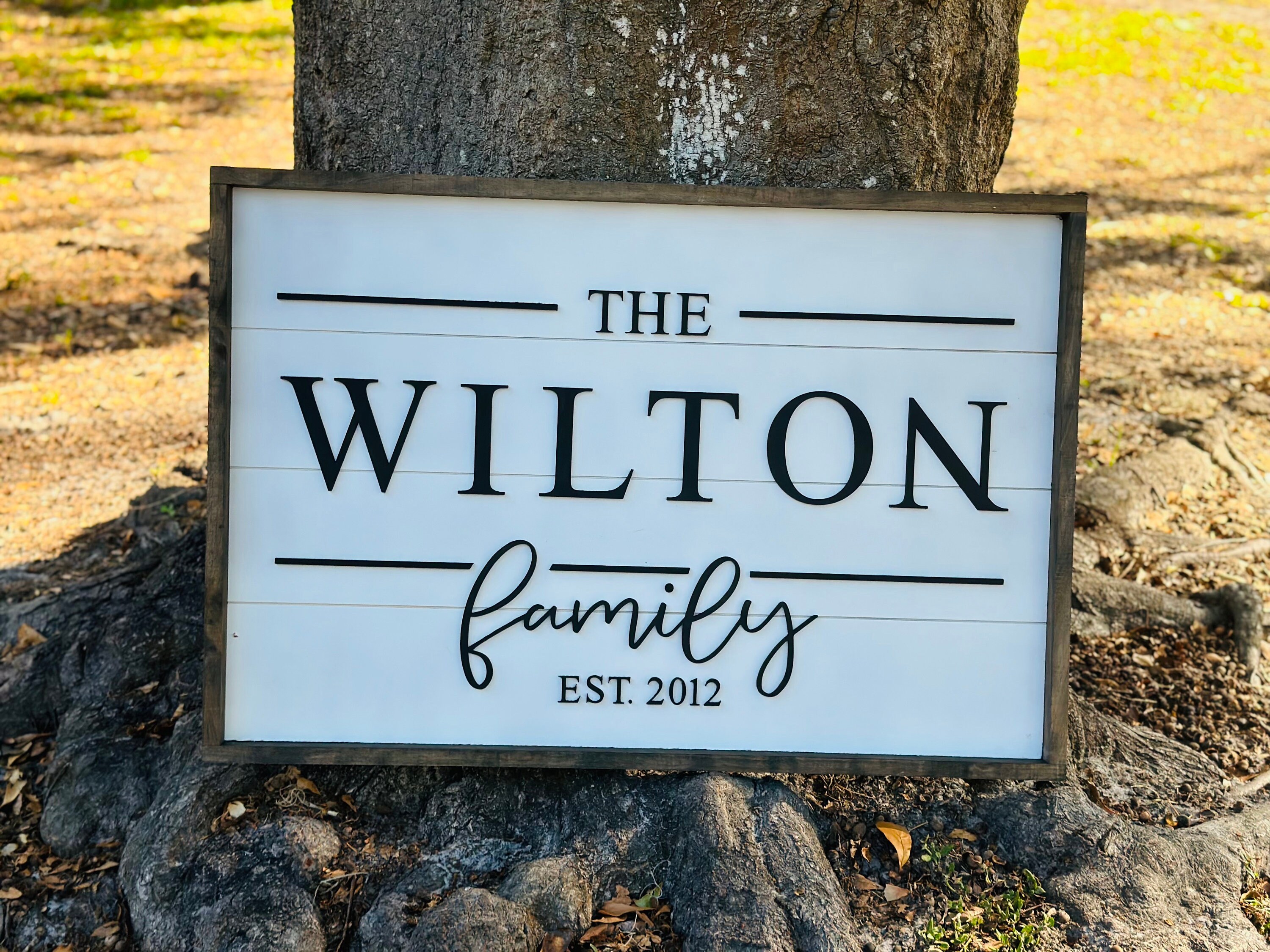 Shiplap Family Sign - Etsy
