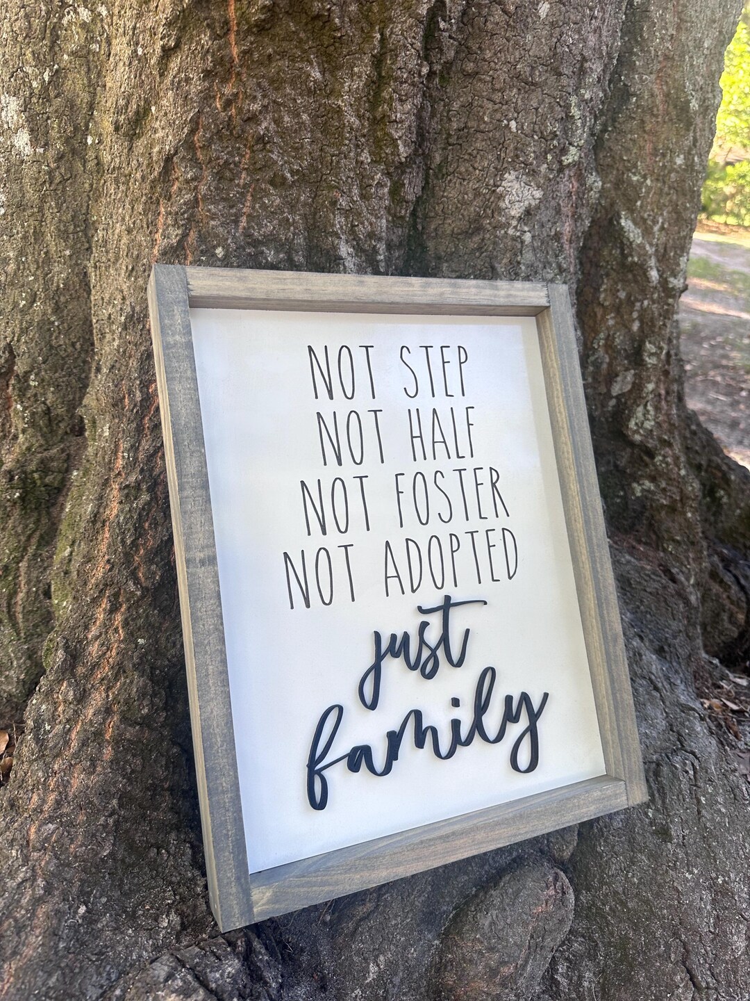 Just Family Sign | Blended Families - Etsy