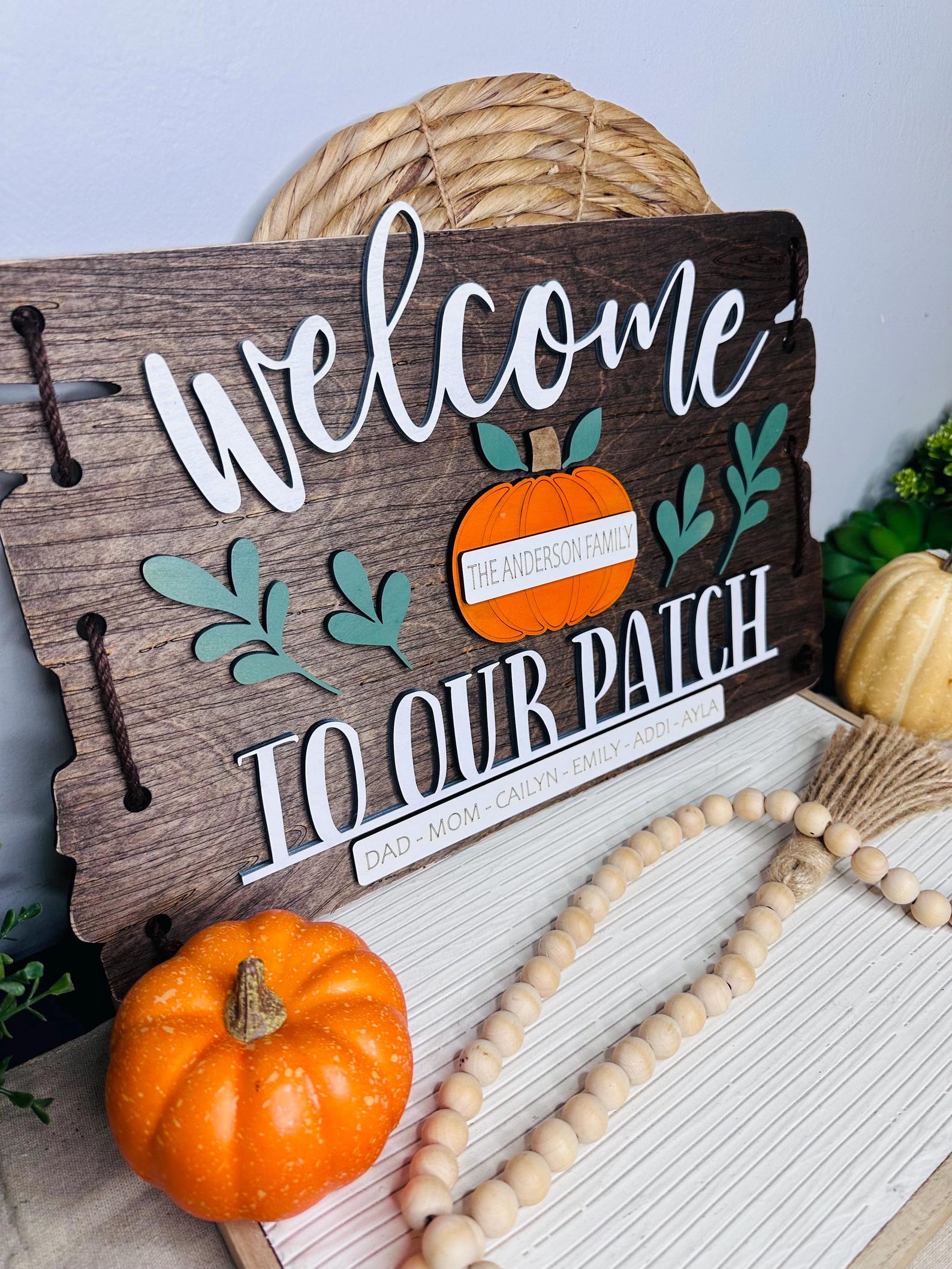 Our Pumpkin Patch | Fall Pumpkin Sign - Etsy