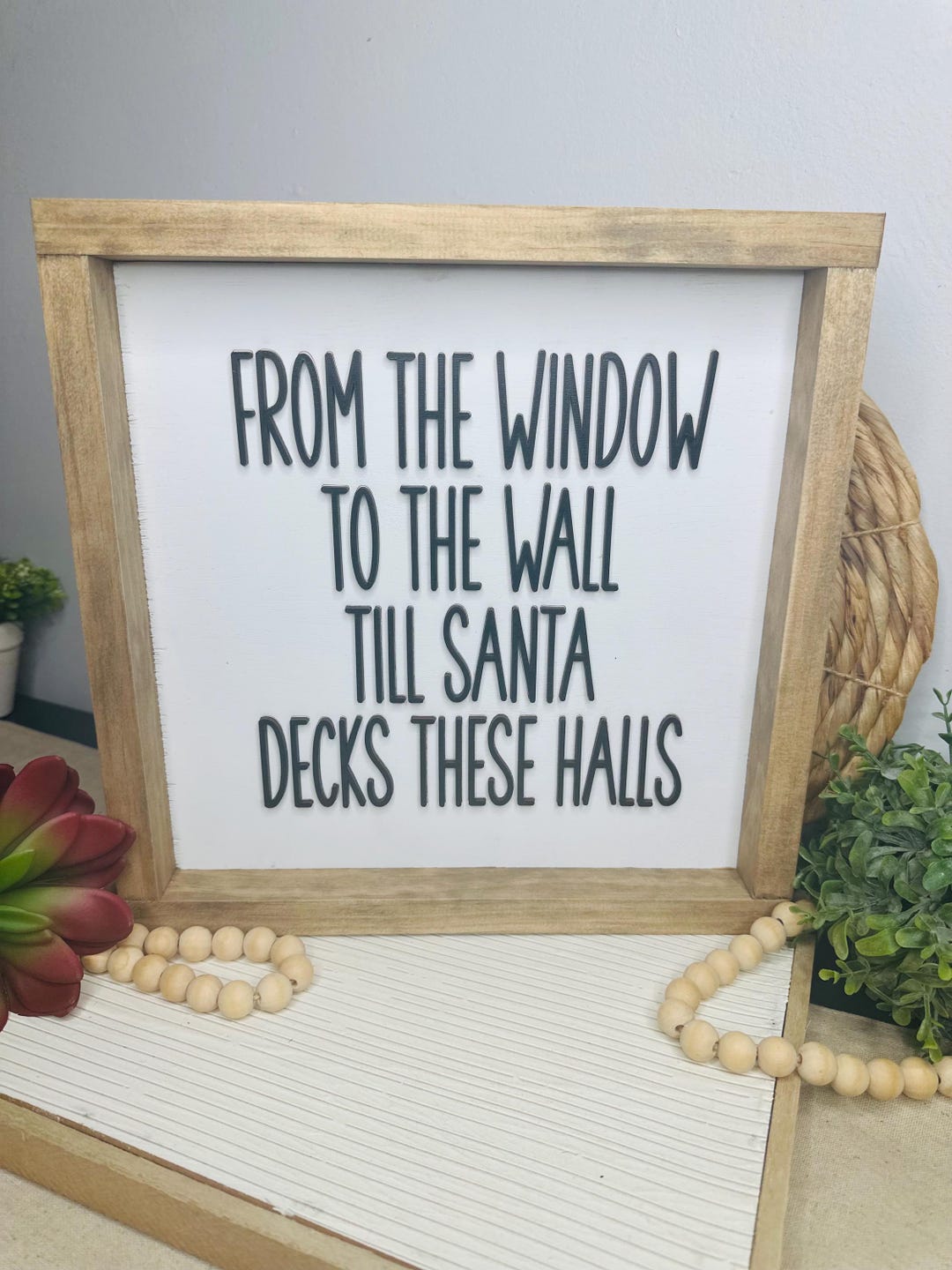Christmas Sign | Humor | Window to the Wall - Etsy