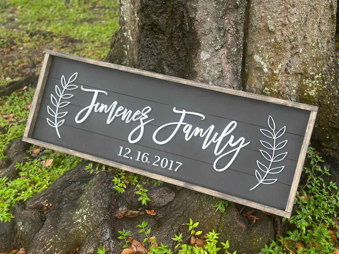 Shiplap Family Sign - Etsy