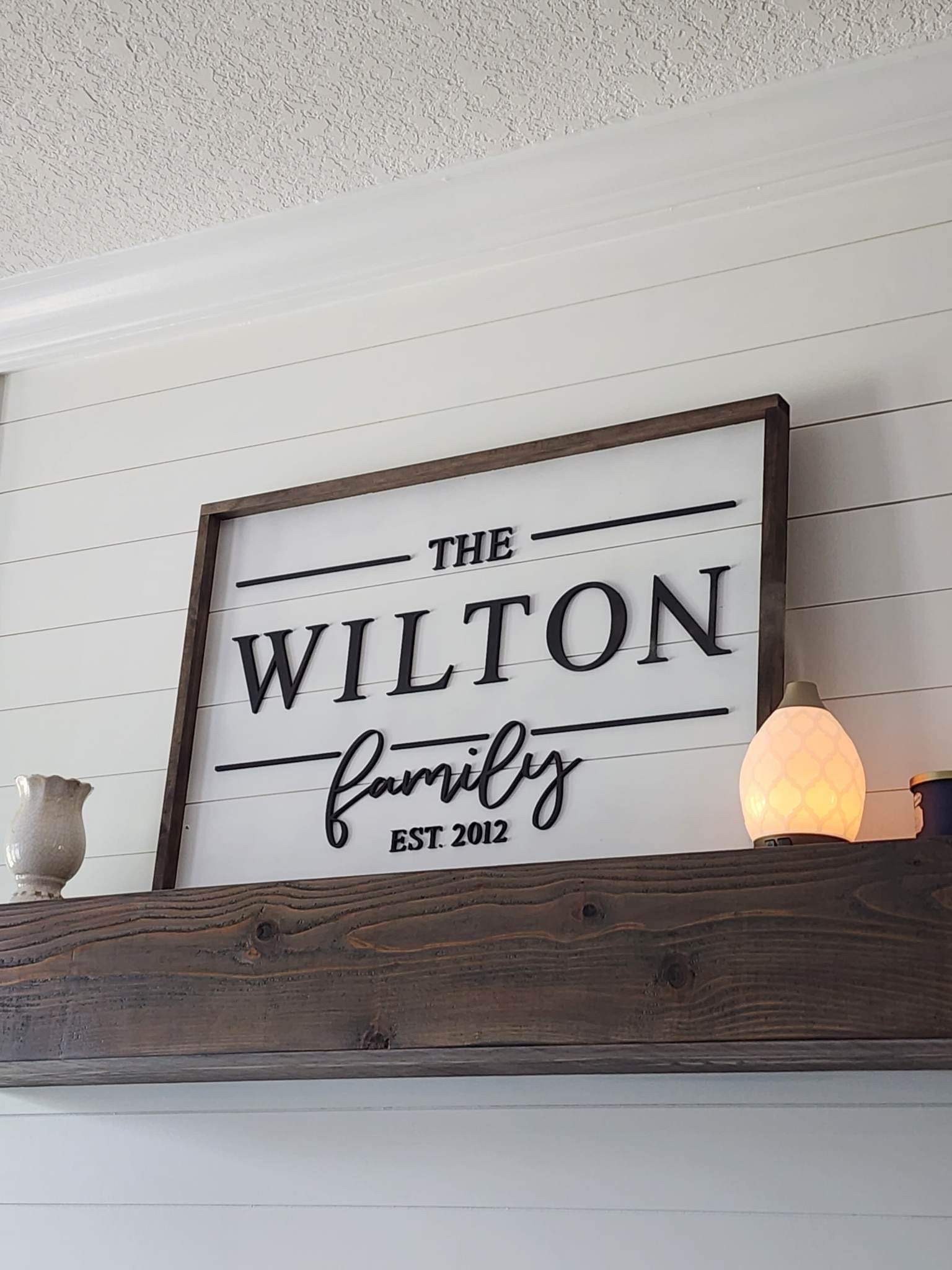 Shiplap Family Sign - Etsy