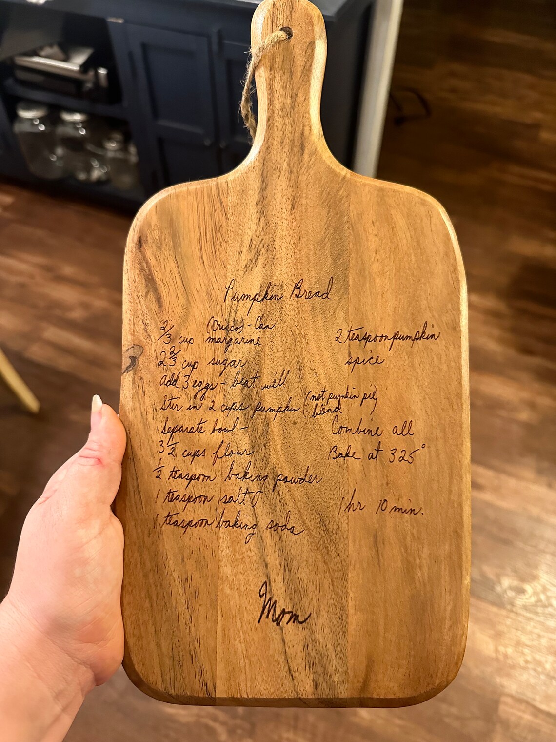 Handwriting Recipe Cutting Boards - Etsy