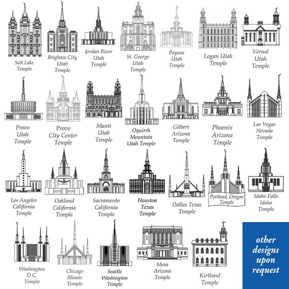 Customized Mirrored Acrylic LDS Temple Wedding Cake Toppers Paper ...