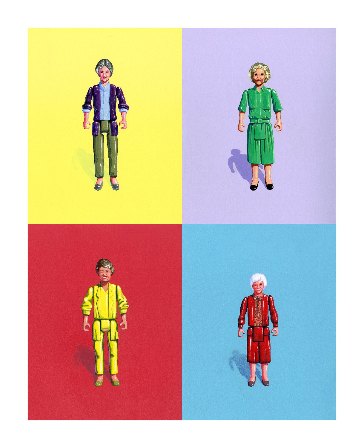 Golden Girls Action Figure Print - Etsy