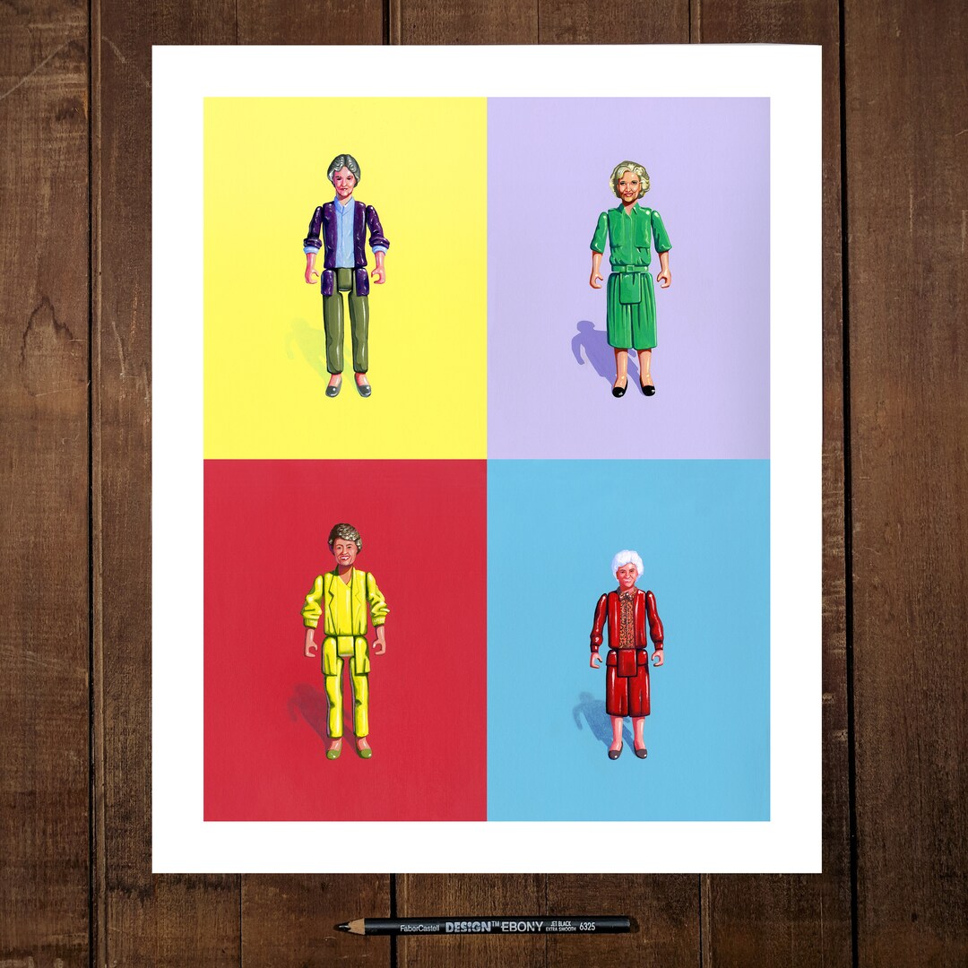Golden Girls Action Figure Print - Etsy