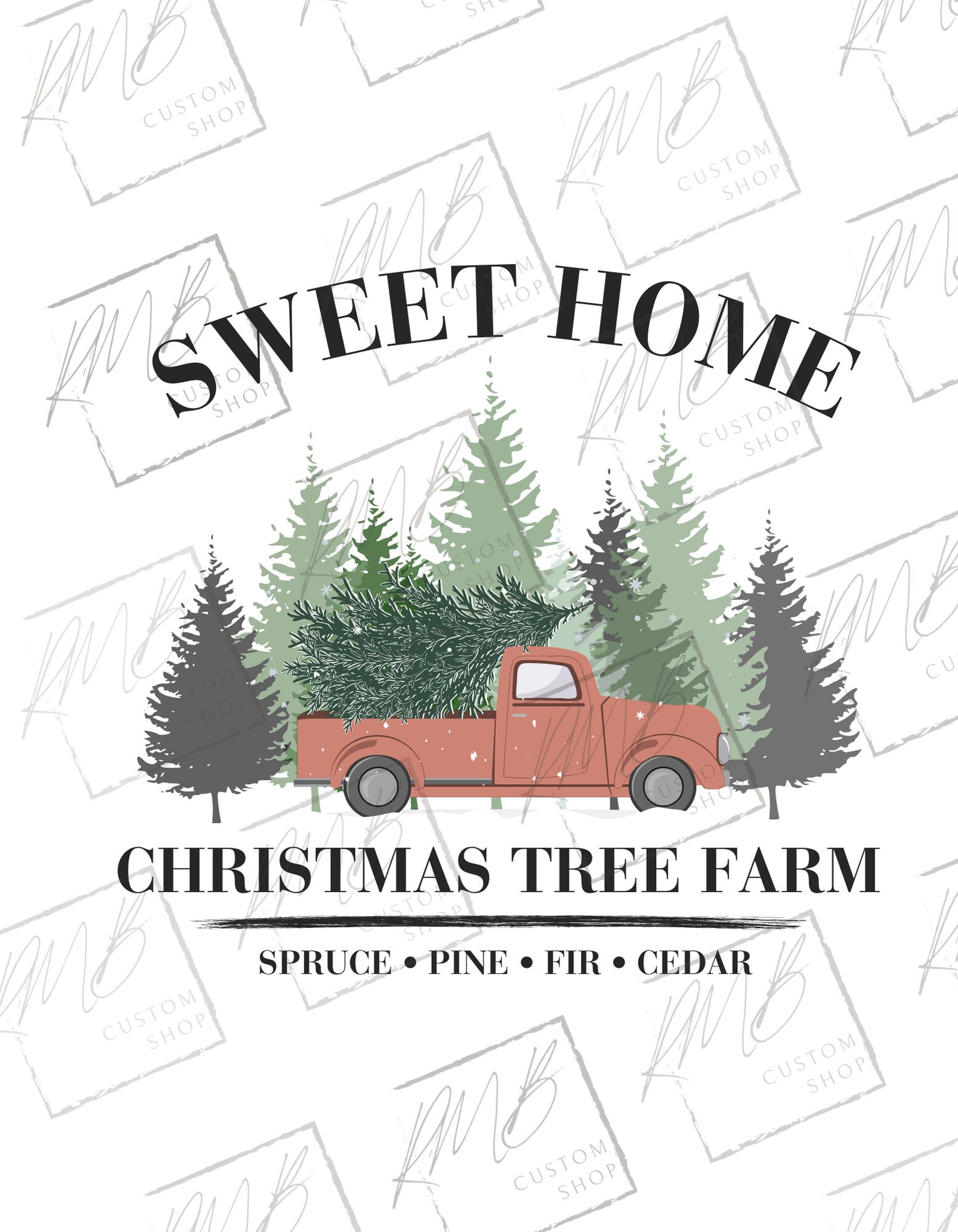 Tree Farm SVG Vintage Christmas SVG Holiday SVG - Etsy