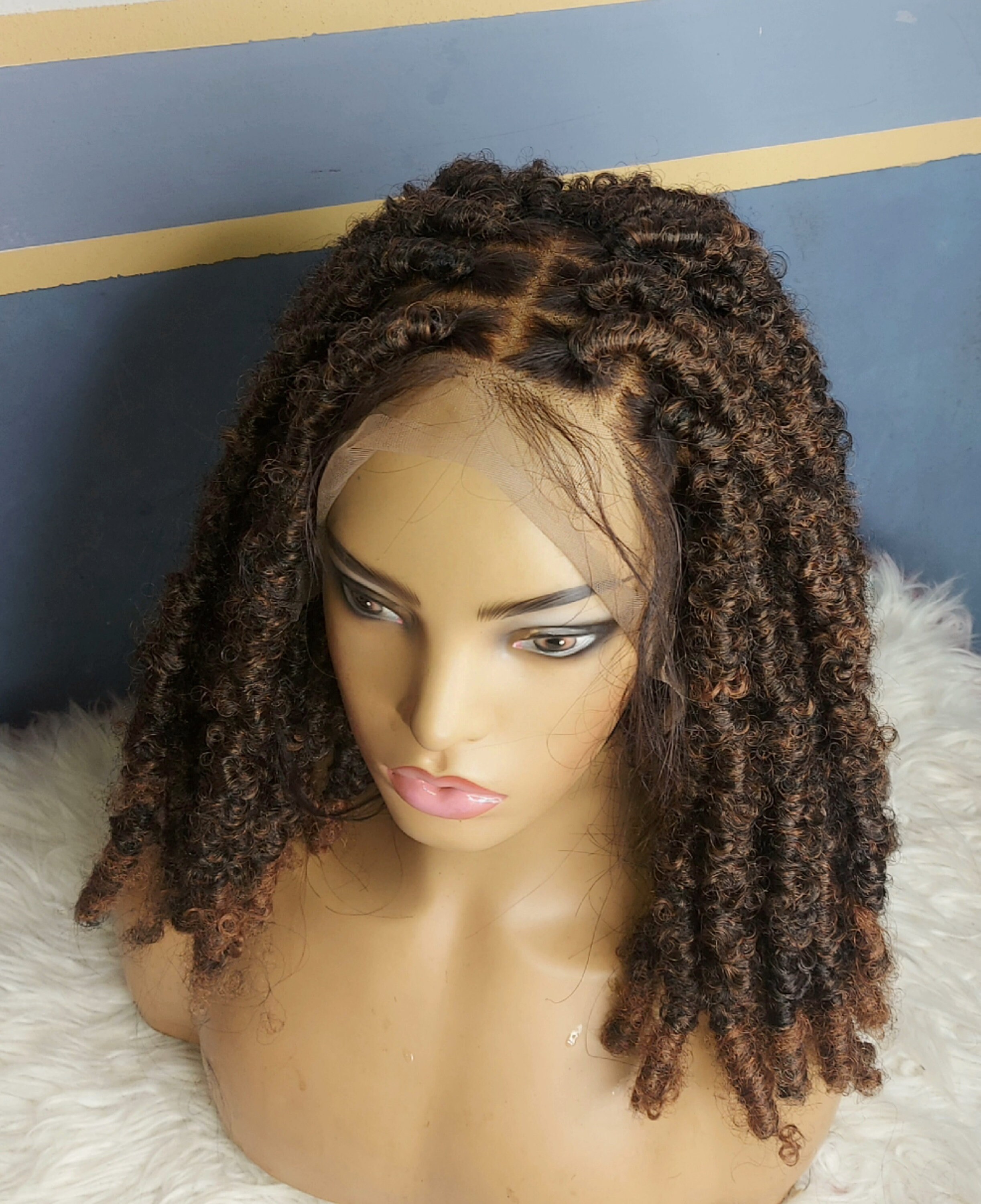 Frontlace Butterfly Locs Wig Frontlace Wig Lace Front Wig Faux Locks ...
