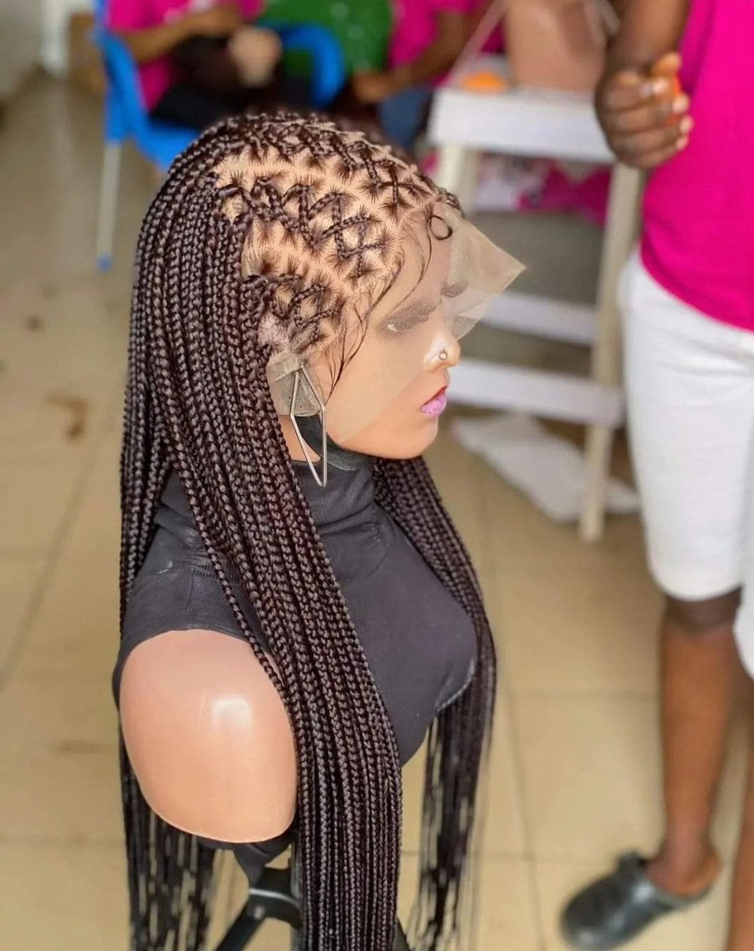 Full Lace Criss Cross Cornrow Wig Ombre Wigs Passion Twists Etsy