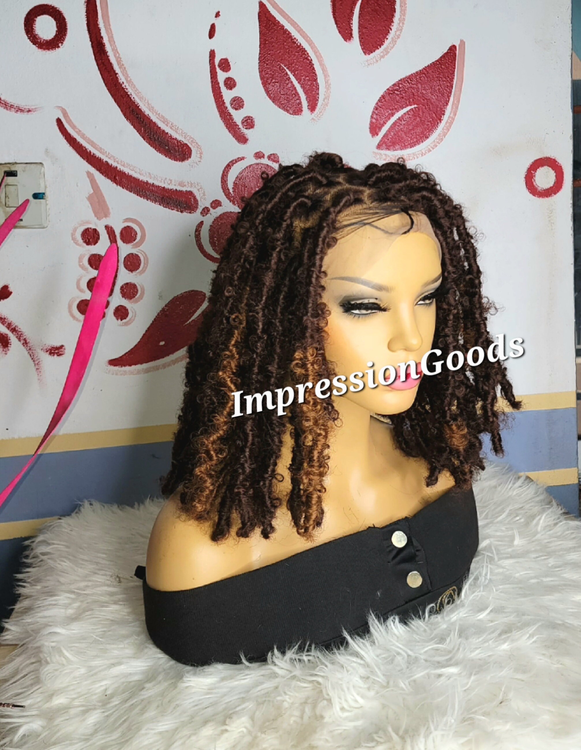 Full Lace Butterfly Locs Wig Full Lace Wig Lace Front Wig Faux - Etsy