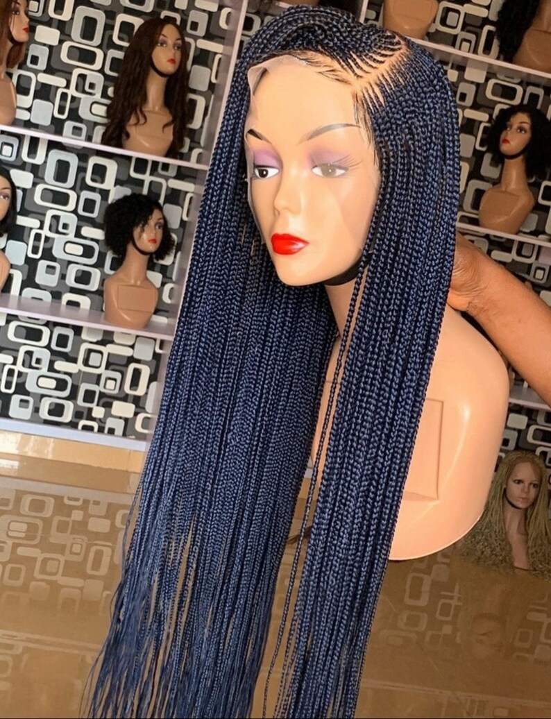 Front Lace Criss Cross Cornrow Wig Ombre Wigs Passion Twists Wig Faux ...