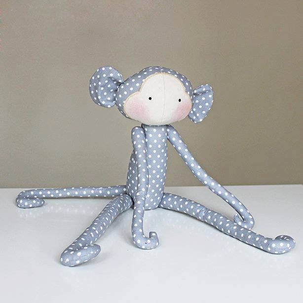 Monkey Tilda Doll Monkey Tilda Toy Monkey Fabric Toy Monkey Toddler Toy Kid Toy Tilda Monkey ...