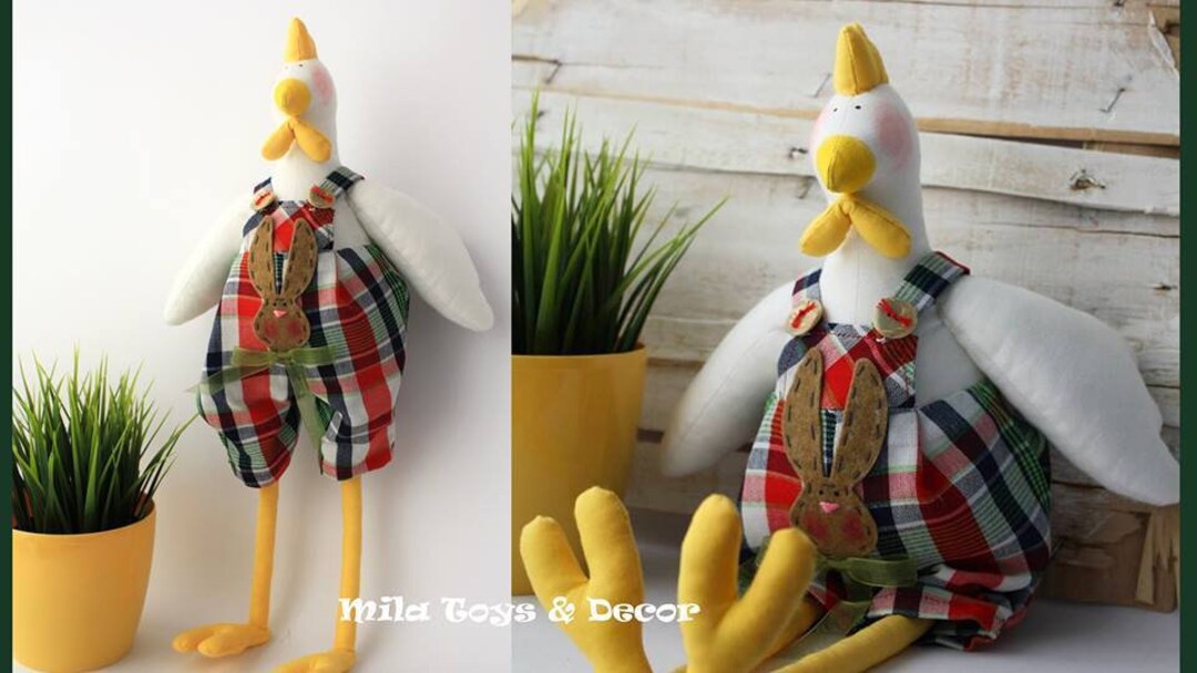 Chicken Tilda Doll Animal Tilda Doll Fabric Doll Hen Tilda Doll Chicken ...
