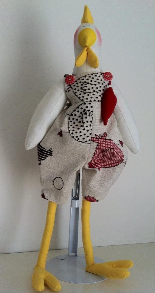 Chicken Tilda Doll Animal Tilda Doll Fabric Doll Hen Tilda Doll Chicken ...
