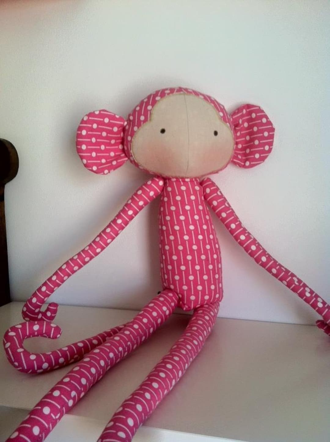 Monkey Tilda Doll Monkey Tilda Toy Monkey Fabric Toy Monkey Toddler Toy Kid Toy Tilda Monkey ...