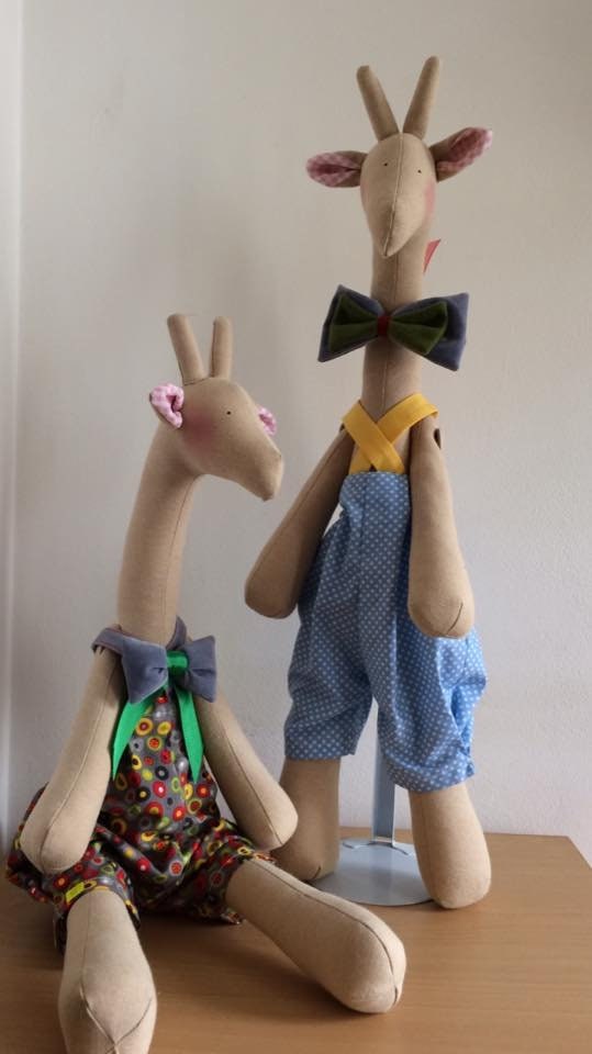 Giraffe Fabric Toy Animal Tilda Doll Tilda Giraffe Toy Giraffe Toddler ...