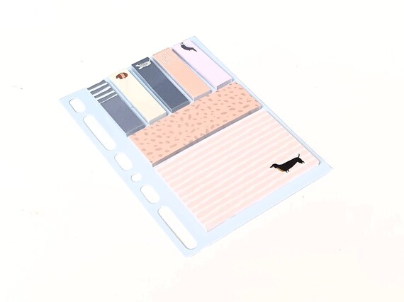 Cute Pastel Sticky Notes Guinea Pig Dog Bird Lilac Pink | Etsy