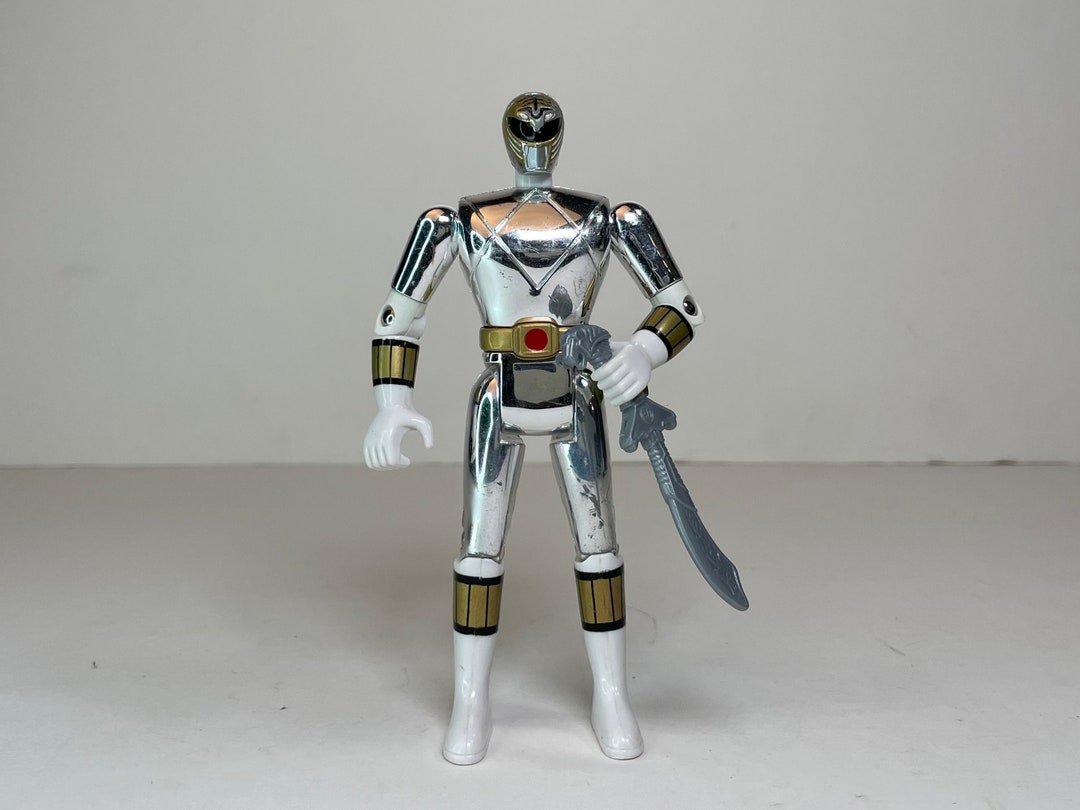 Mighty Morphin Power Rangers Movie White Ranger Bandai 5 1995 - Etsy