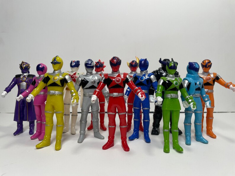 Uchū Sentai Kyuranger | Bandai Sofubi 13 Piece Set | 4” - Etsy