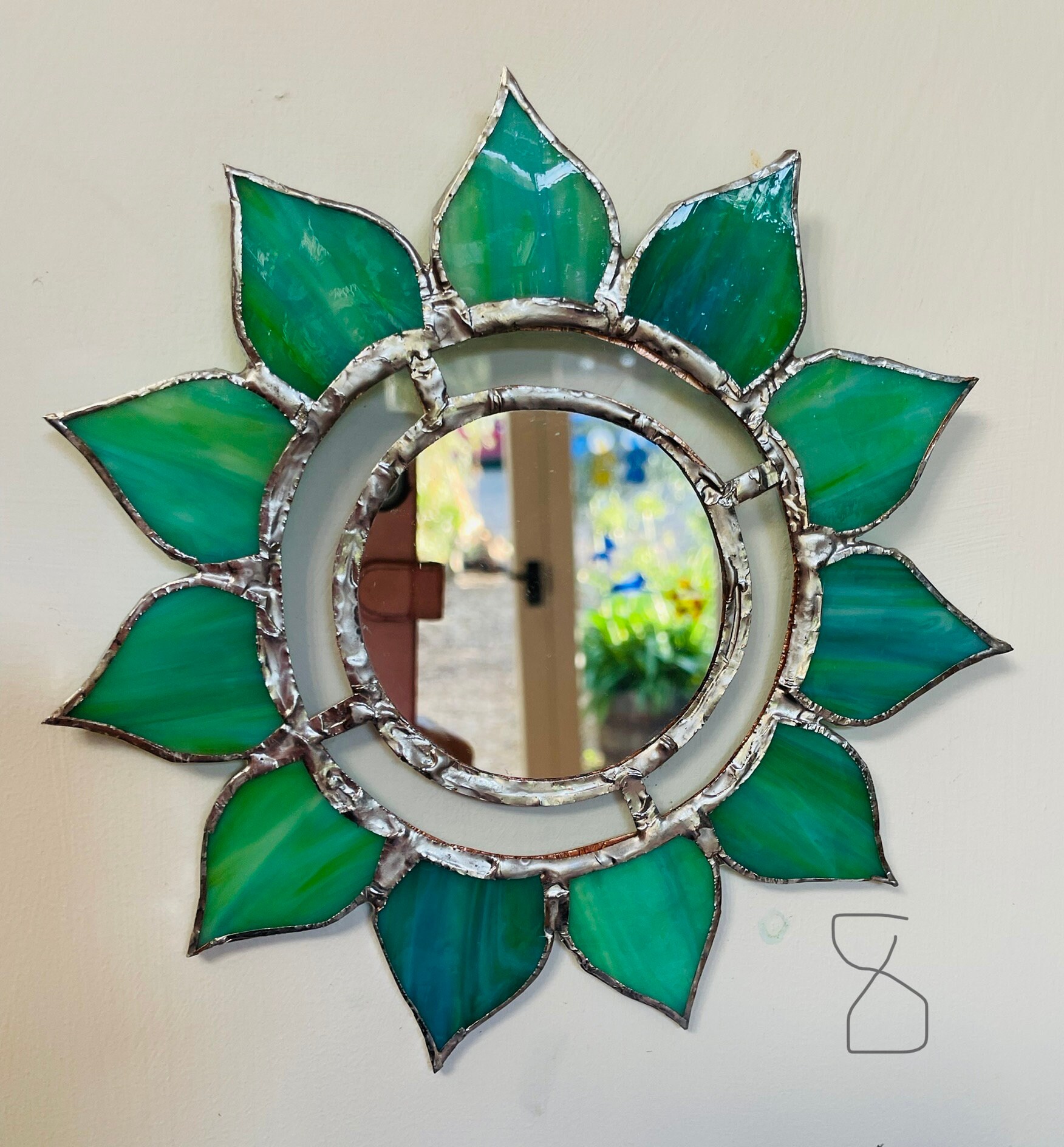 Stained Glass Large Sunburst Mirrors 18cm - Etsy