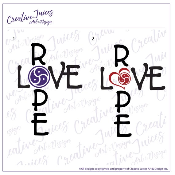 Love Rope With Triskelion BDSM Sexy Meaning Shibari - Etsy