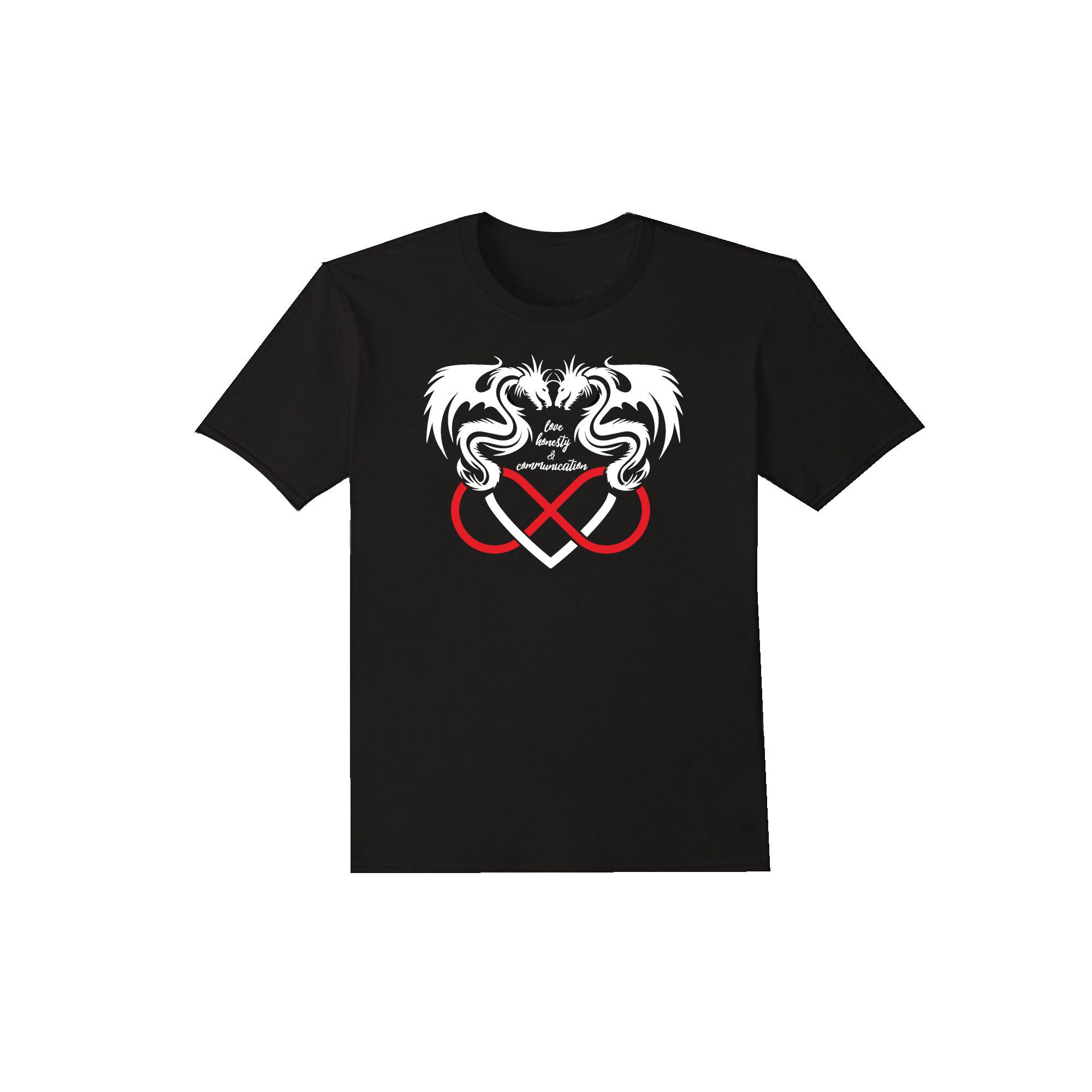 Dragons Holding Polyamory Symbol Polyamory Shirt Metamour | Etsy