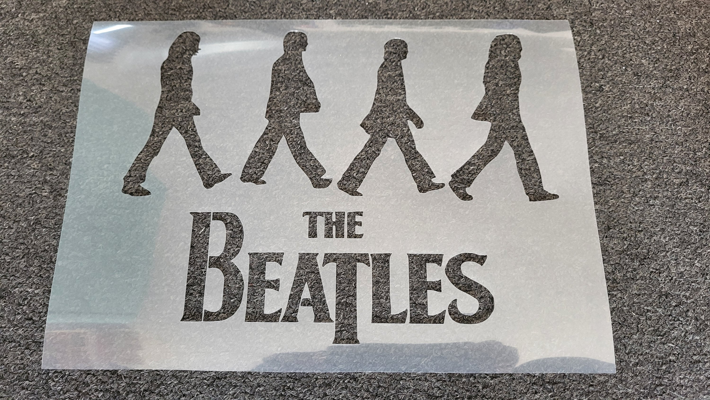 The Beatles Stencil - Re-usable Genuine Mylar - Etsy