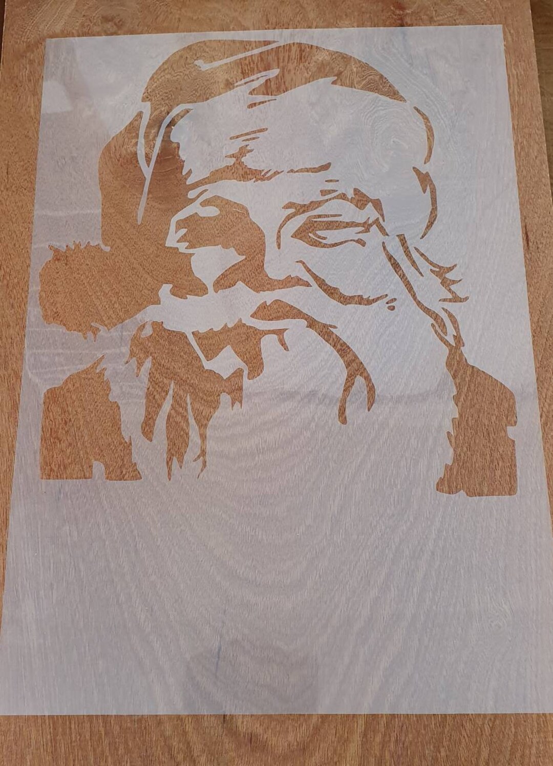 Santa Face Christmas Stencil Re-usable for Snow Spray - Etsy