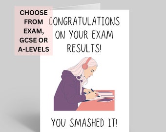 Personalised Good Luck in Your Exams Card GCSE Good Luck Cards Exam ...