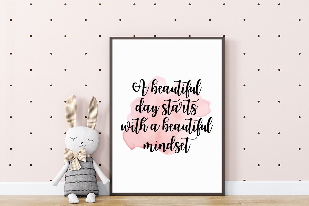Beautiful Mindset Print | Home Decor | Poster | Home Prints | Positive ...